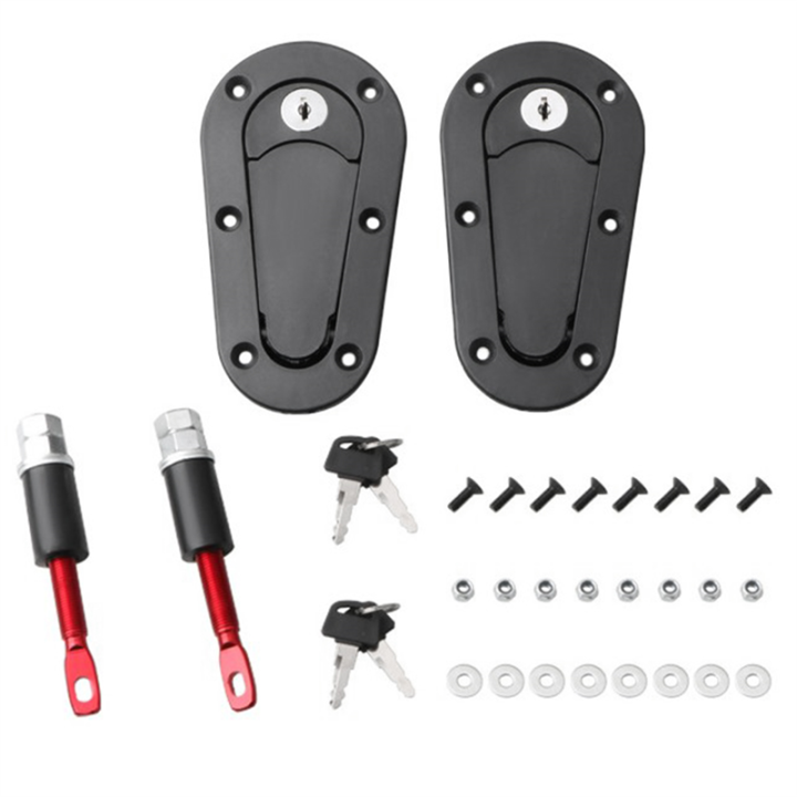 Universal Hood Locks Hood Pins Hood Lock Kit ,with Lock Black | Daraz.lk