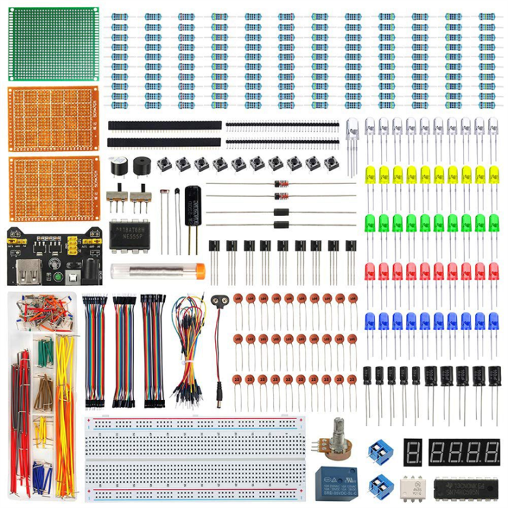 BRADOO ESP32/ESP8266 Electronie Components Kit Fun DIY Kit with Power ...