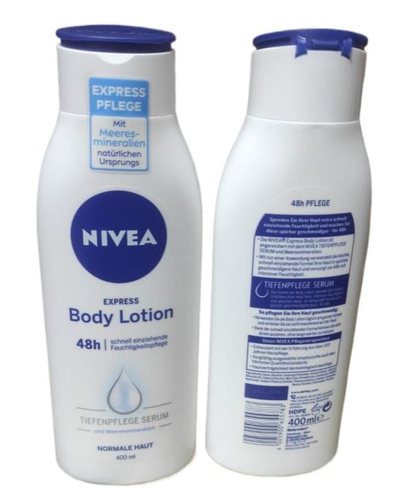Nivea Express Pflege Body Lotion with Tiefenpflege Serum 400 ML Made In ...