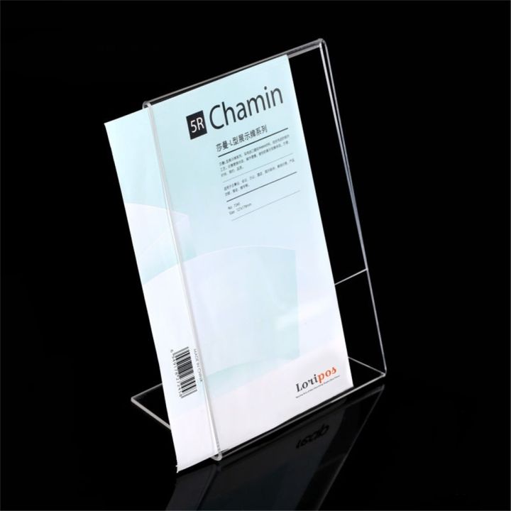 Acrylic Clear Plastic Desk Sign Label Frame Acrylic Display Price Stand ...