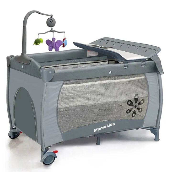 Mamakids Baby Cot Crib Foldabel Side Open Cot | Daraz.lk