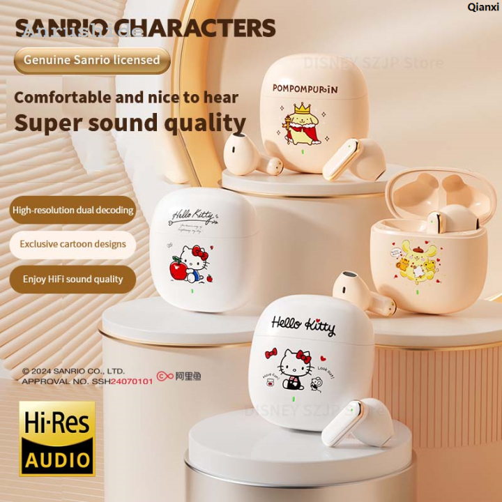QianxiBargain price Original Sanrio Earbuds Q3 Kawaii Hello Kitty ...