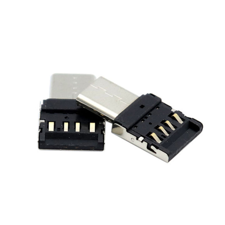 10pcs Mini USB To Type-C Male Convertor OTG Adapter Portable Mouse ...