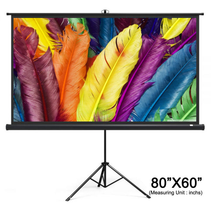 Portable Tripod Projector Screen (80"X60") | Daraz.lk