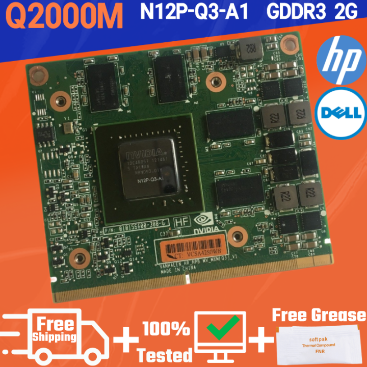 【New design】Quadro Q2000m 2000m 2g Gddr3 N12p-Q3-A1 Graphic Vga Video ...