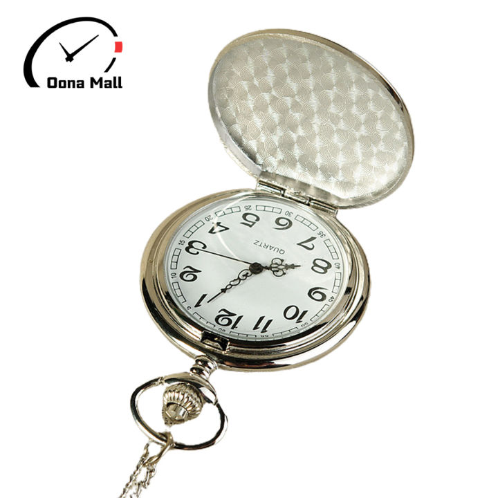 Pocket Watch Accurate Quartz Movement Punk Hanging Chain All Match ...