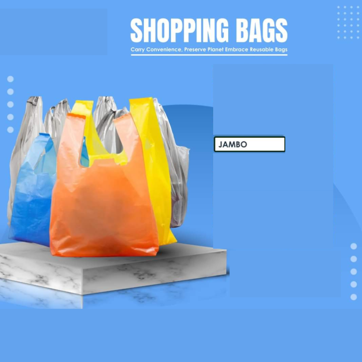 Poly Carry Bags - JUMBO 13x5 (100Pcs) | Daraz.lk