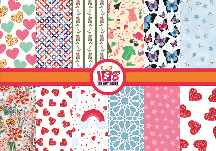 Craft Papers, 12 pcs, Scrapbook Paper , wrapping paper | Daraz.lk