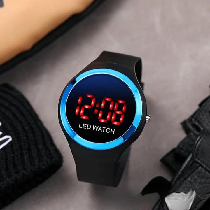 Luxury Led Digital Rubber Strap Wrist Watch For Men | Daraz.lk