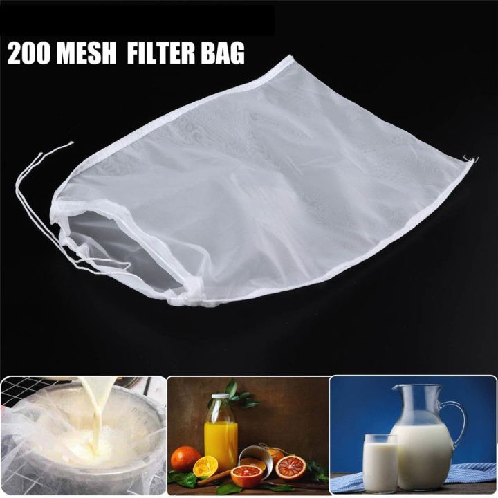 200mesh Commercial Cooking Colander Food Special Nut Milk Bag Cheese ...