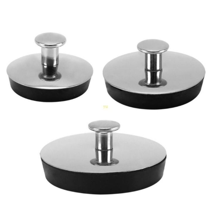 1Pcs New Stainless Steel Bath Plug Kitchen Bathroom Accessory Rubber ...