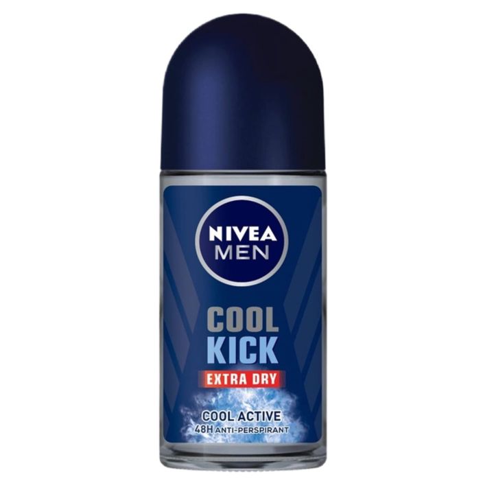 Nivea Men COOL KICK Extra Dry Antiperspirant Roll On - 50 ML | Daraz.lk