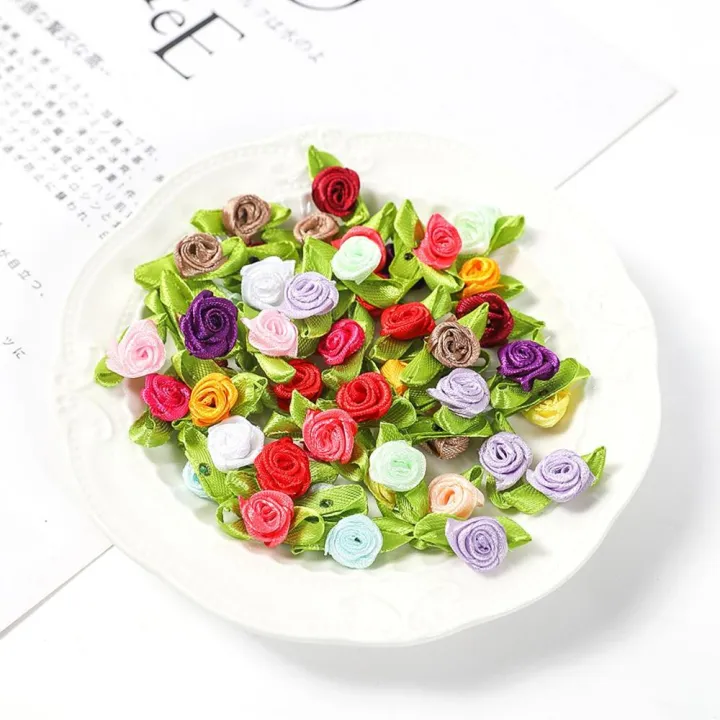 Headbands Multicolor Small Mini Artificial Rosettes Bow-Knot ...