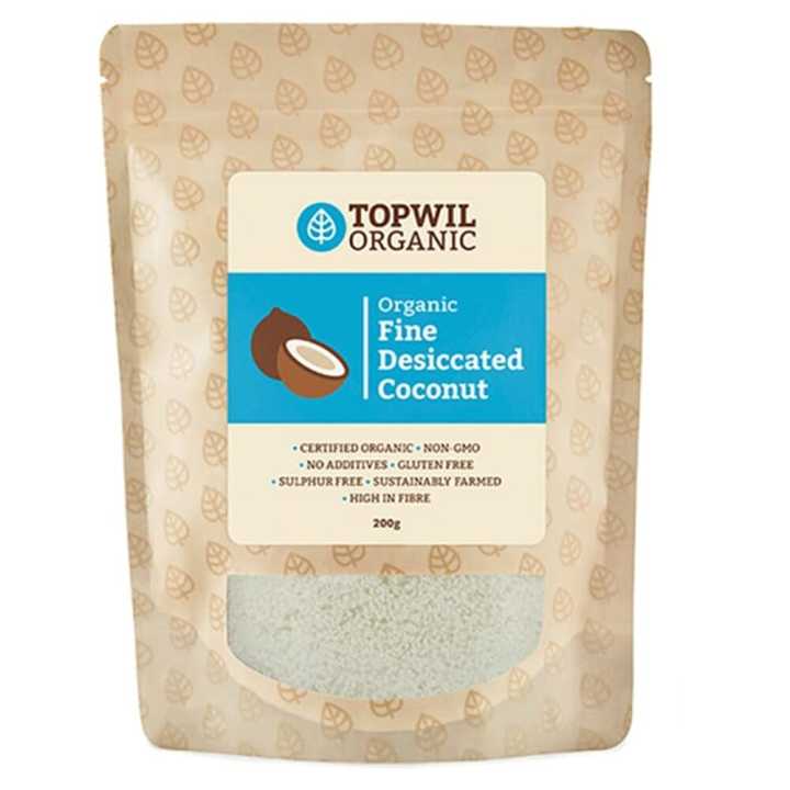 Topwil Organic Desiccated Coconut Fine 200g | Daraz.lk