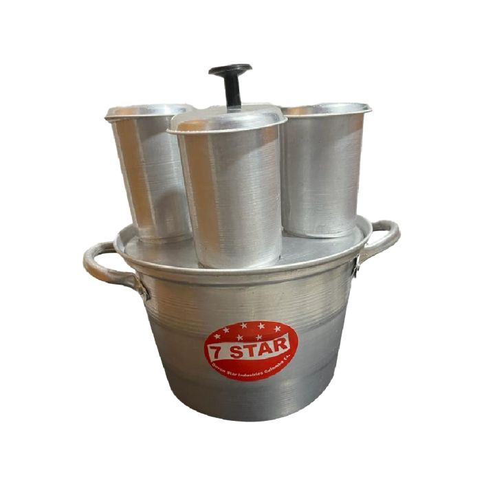 pittu bamboo 4 in 1 aluminium / pittu steamer | Daraz.lk