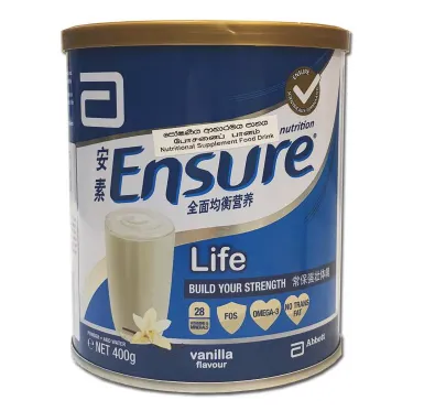 ENSURE LIFE MILK POWDER – VANILLA 400G | Daraz.lk