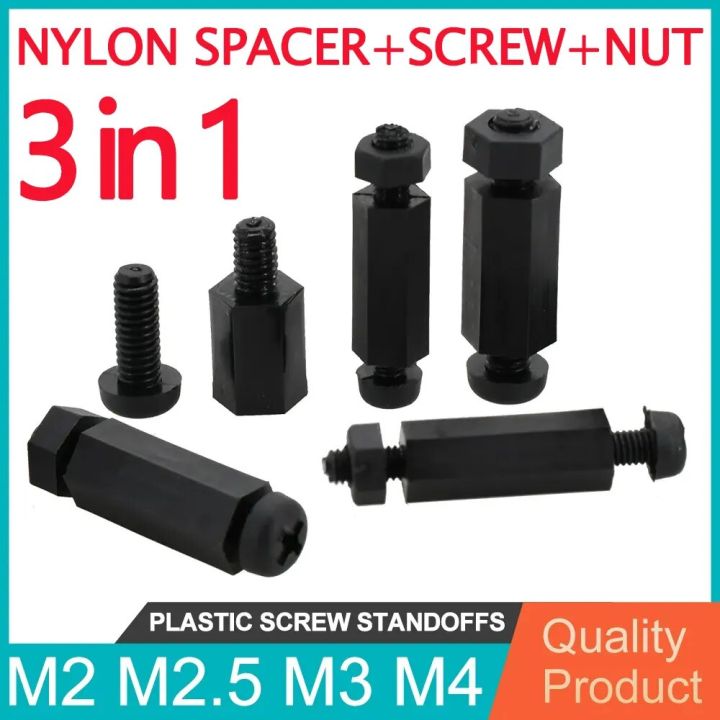 M2 M2.5 M3 M4 Motherboard Standoff Stand Nylon Spacers Computer Board ...