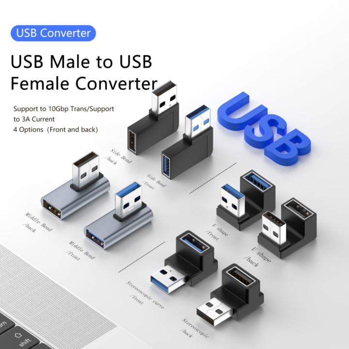 OTG USB 3.0 Cable Charging Adapter USB Male to Female Converter Charger ...
