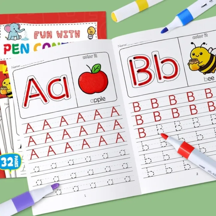 Creative Children English Coloring Book 26 Alphabet Practicing ...