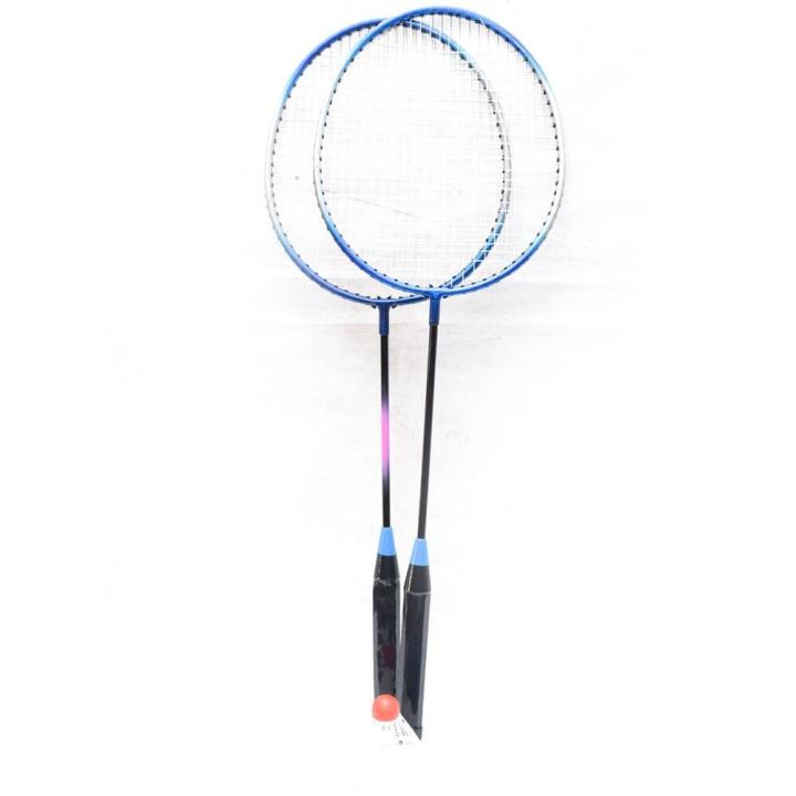 2 Badminton Racquets With Shuttlecock - Blue | Daraz.lk