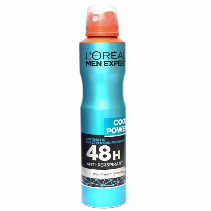 L'Oreals Men Expert Cool Power Body Spray 250ml | Daraz.lk