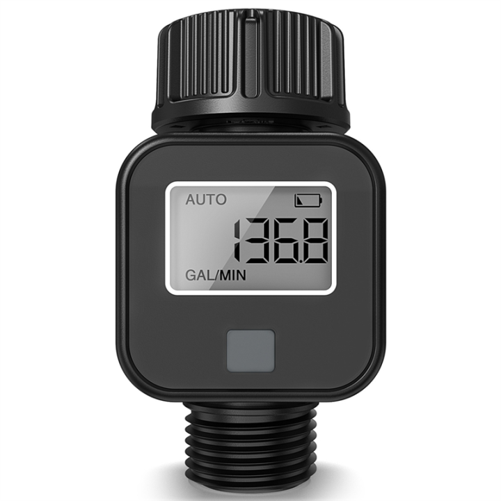 Digital Water Flow Meter IPX5 Measure Water Consumption and Flow Rate ...
