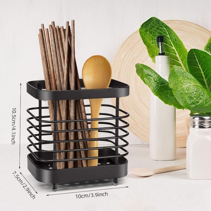 Tableware Rack Stainless Steel Kitchen Spoon Rack Spoon Fork Rack ...