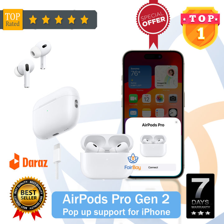 Inpods Pro wireless EarBuds with charging case Red & Blue light Touch ...