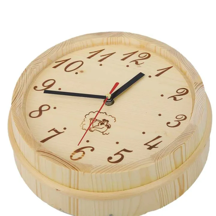 Wooden Timer Wall Clock Heat-Resistant Sauna Room Fitting Home ...