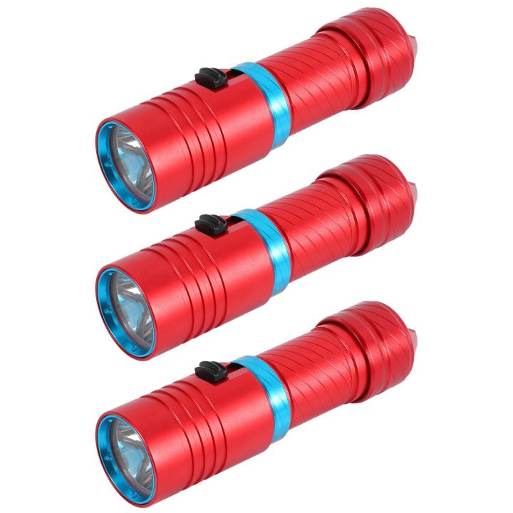 OYPFXMI 3X 10000Lm Scuba Diving Light 100 Meter L2 Waterproof ...