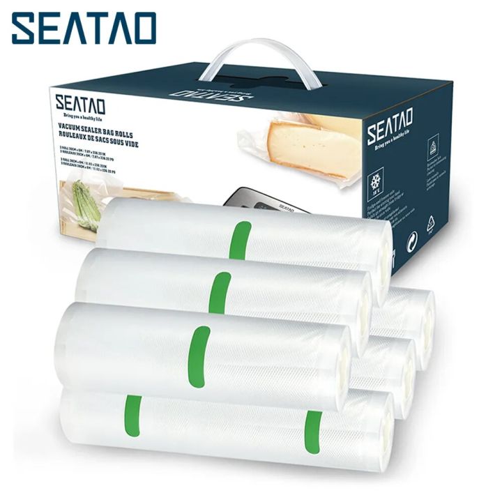 SEATAO High quality vacuum sealer bags for food 20+28cm*600cm rolls For ...
