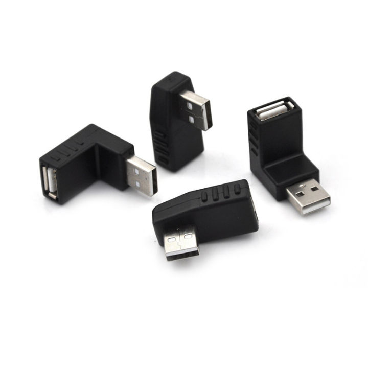 USB 2.0 Male to Female Angled Adaptor L Shaped Extension Connector ...