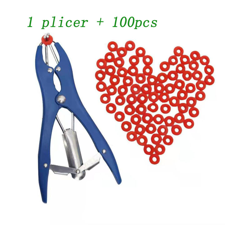 1PC Piglet Sheep Tail Castration Forceps Plicer With 100PCS High ...