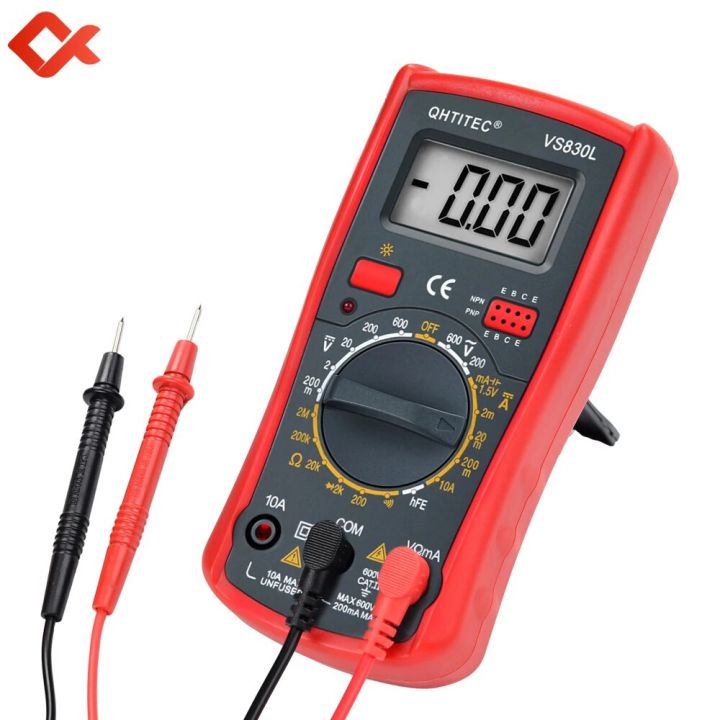 QHTITEC Multimeter DC Digital Ammeter AC/DC Voltage Ohm Meter 3 In 1 ...