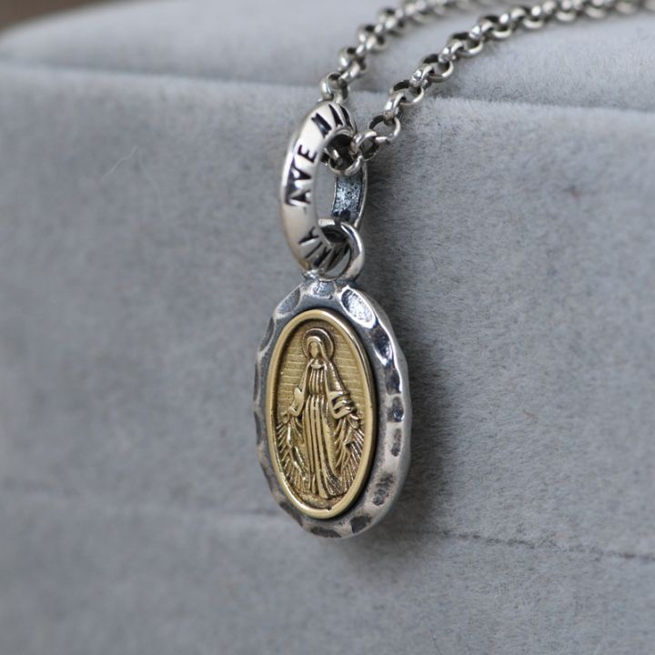 【New arrival】TEMU Vintage Silver Necklace Pendant Hammer Solid Oval ...