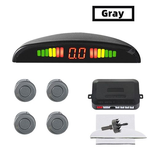 【Gray】 Hippcron Car LED Sensor Kit 4 Sensors 22mm Reverse Backup ...