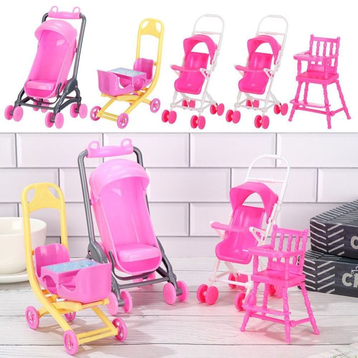 Toys Nursery Plastic Car Scene Model Miniature Baby Stroller Infant ...