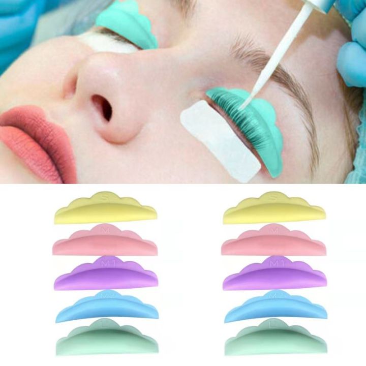 10Pcs Reusable Eyelash Lifting Kit Silicone lamination Pad Eyelash Perm ...