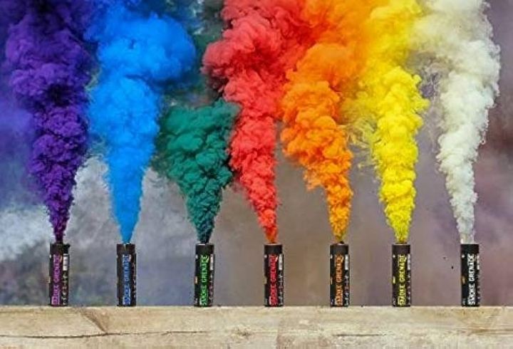 Colorful Effect Smoke Tube Bottle Studio Car Photography Toy Wedding ...