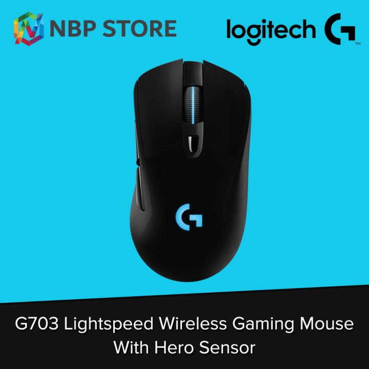 Logitech G703 Lightspeed Wireless Gaming Mouse with Hero Sensor (910 ...
