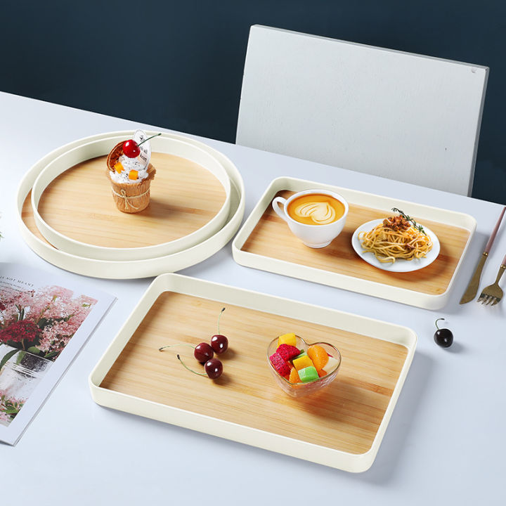 Customized Japanese Style Tea Set Tray Bamboo Pattern Resin Tea Tray ...