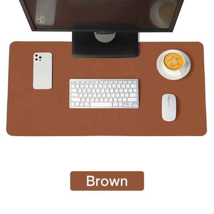 【Huaxiacuye8718】(New) Large size desk protector mat leather mouse pad ...