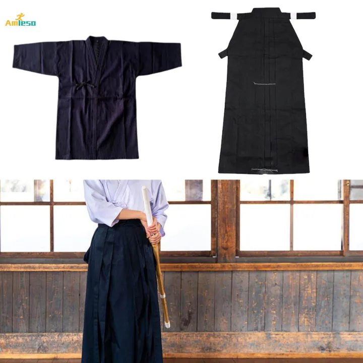 Japanese Kendo Uniform Set Kendo Outfit Men Women Japanese Kimono 170cm ...