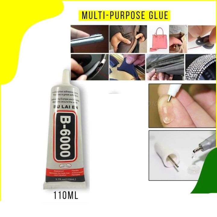 B6000 multi purpose adhesive clear glue 110ml for jewelry, cell phones ...