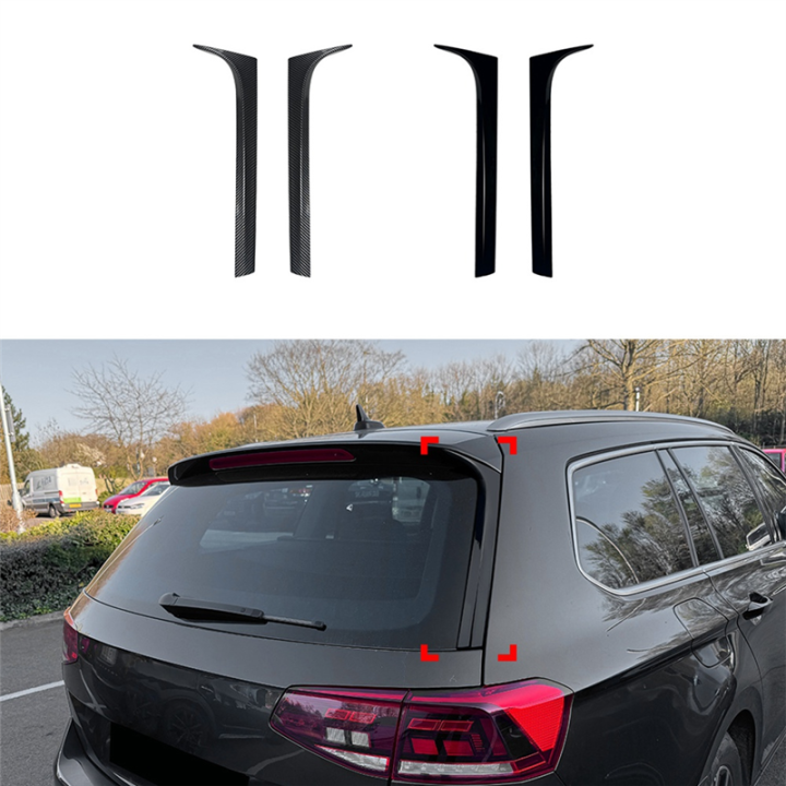 Car Rear Window Side Spoiler Canards Splitter B8 B8.5 Rear Windshield ...