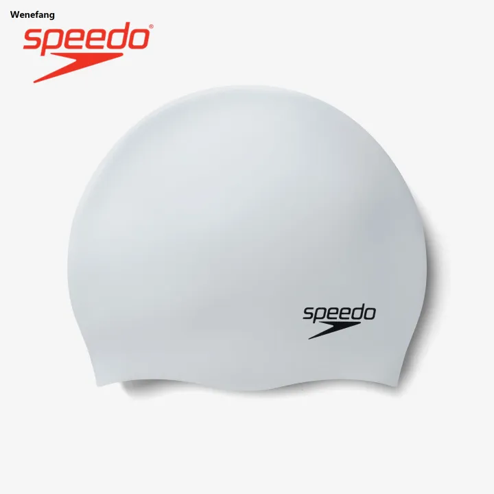 Wenefang Luxury Speedo Men Women's Swim Caps - Plain Moulded Silicone ...