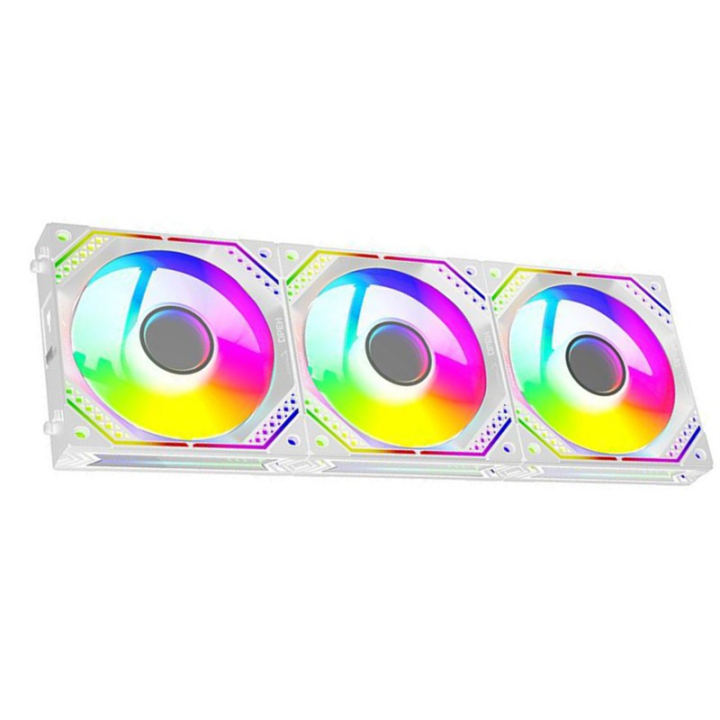 TEUCER JM-2 No Wire Splicing 3-In-1 Case Fan 12V PWM Circular Mirror ...