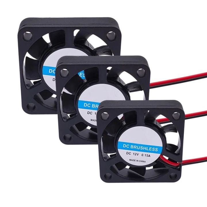 DC Brushless Fan with Two Lines 5V 12V 24V Industrial Cooling Fans Sleeve Bearing 25/30/35/40/50 ...