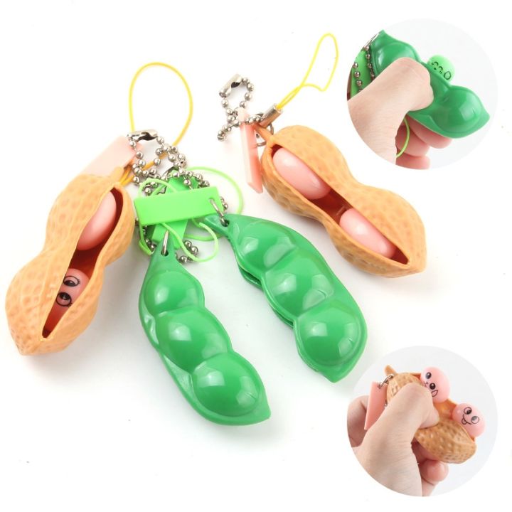 squishy toy stress ball squishy Squishy Infinite Squeeze Edamame Bean ...
