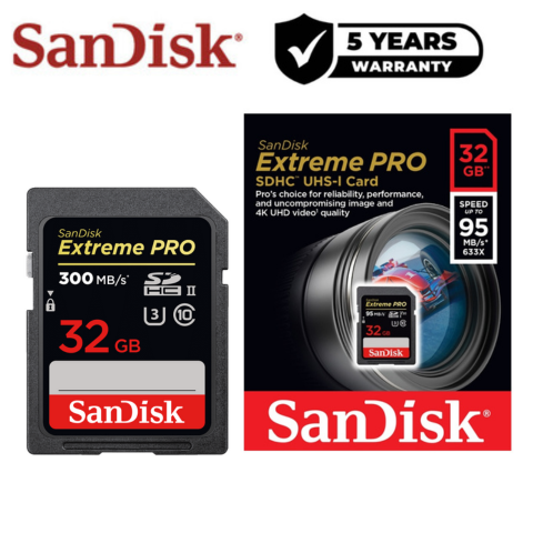 Original SanDisk Extreme Pro SDHC UHS-II 32GB 3000MB/s*2000 microSD Card (Class 10, V30, U3, A1 ...